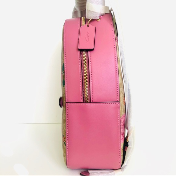 Coach | Bags | Coach Jordyn Backpack Floral Signature Prairie Rose Pink ...